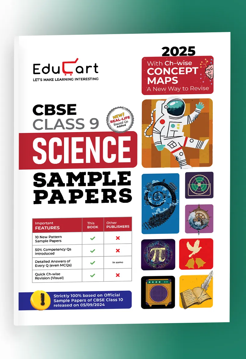 Educart CBSE Class 9 Science Sample Papers 2024-25 book
